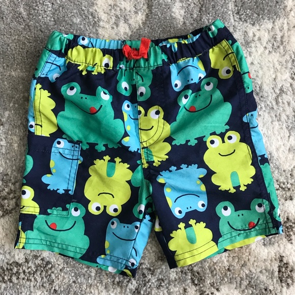 Carter's | Swim | Carters Boy Frog Swim Trunks Good Condition 218 ...